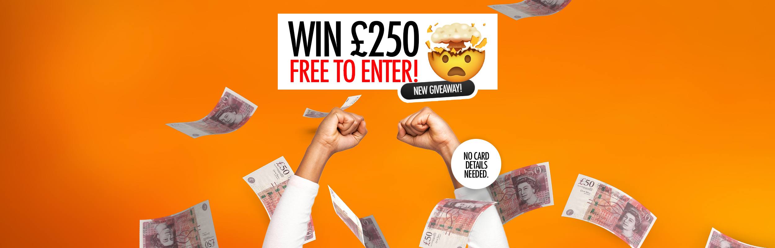 Free Entry £250 Cash Draw Live Now - Supreemlife