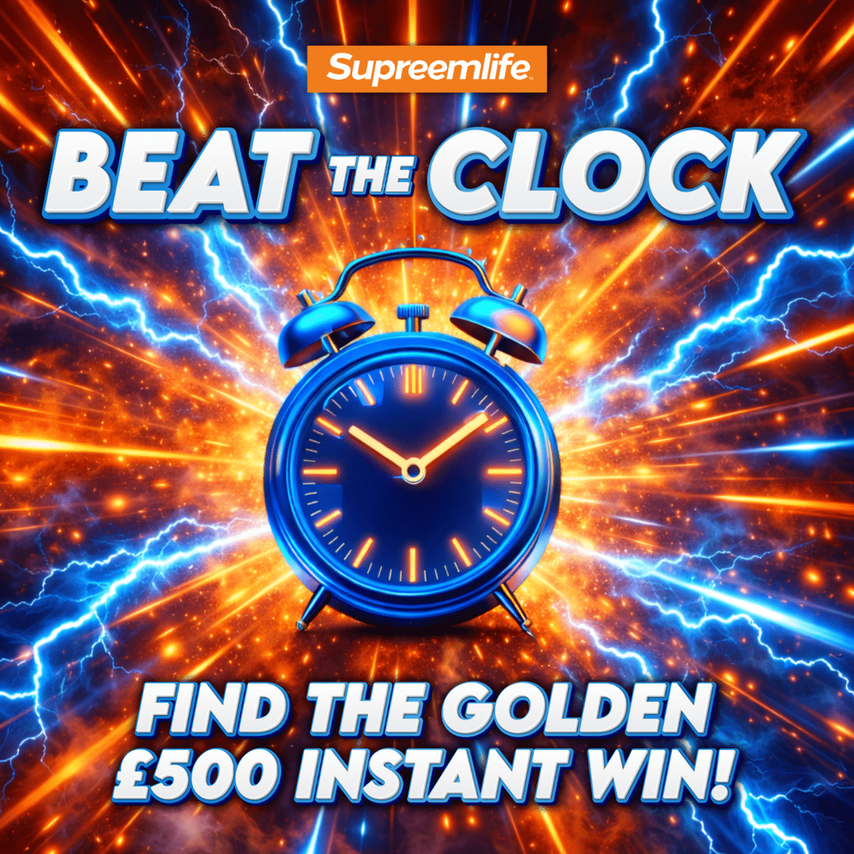 £500 Beat the Clock - Tuesday - Supreemlife Competitions